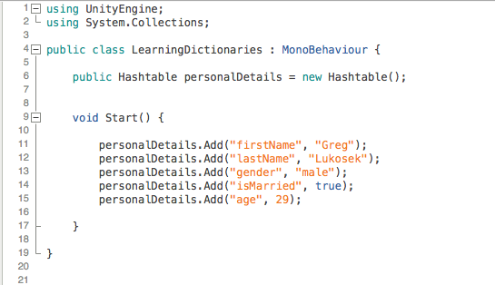 Linked List Unity
